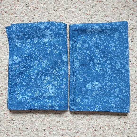 Laura Ashley | Bedding | 2x Laura Ashley Euro Shams Blue Floral English ...